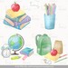 Back to School Design, School Clipart, Backpack Clipart, Student Kids ...