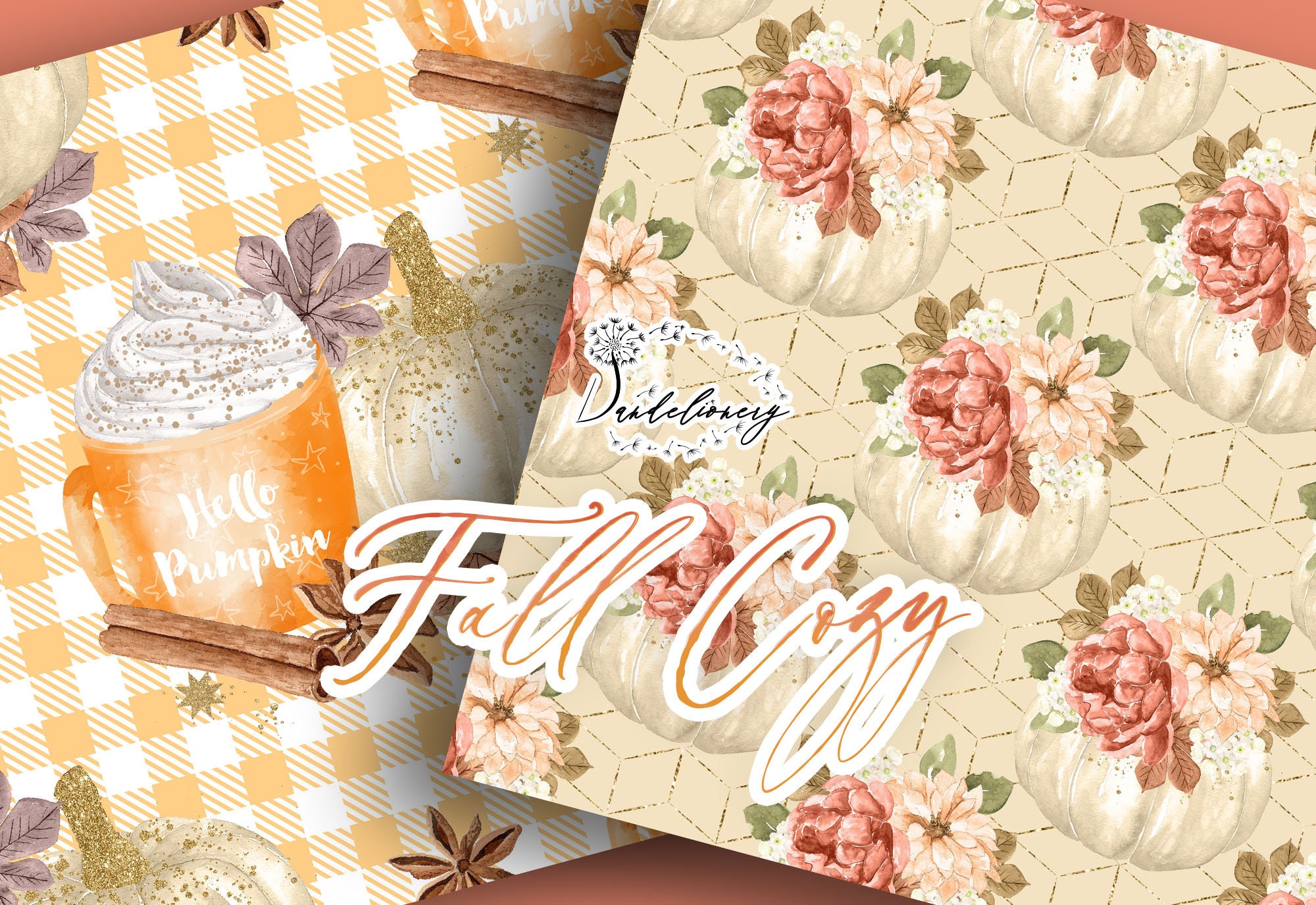 Fall Cozy Digital Design Thanksgiving Stickers Autumn Fall - Etsy
