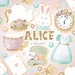 Watercolor Alice in Wonderland Design, Kids Clipart, Kids Birthday ...