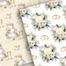 Watercolor Ivory Wedding Digital Paper Pack, Wedding Pattern, Romantic ...