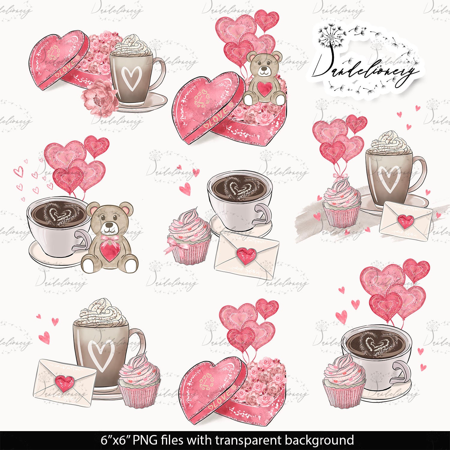 Be My Valentine Design Floral Box Heart Flower Clip Art - Etsy