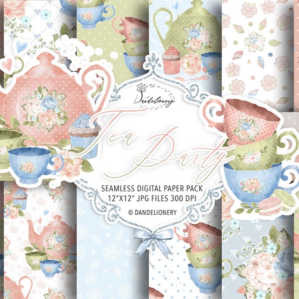 Tea Cup Digital - Etsy