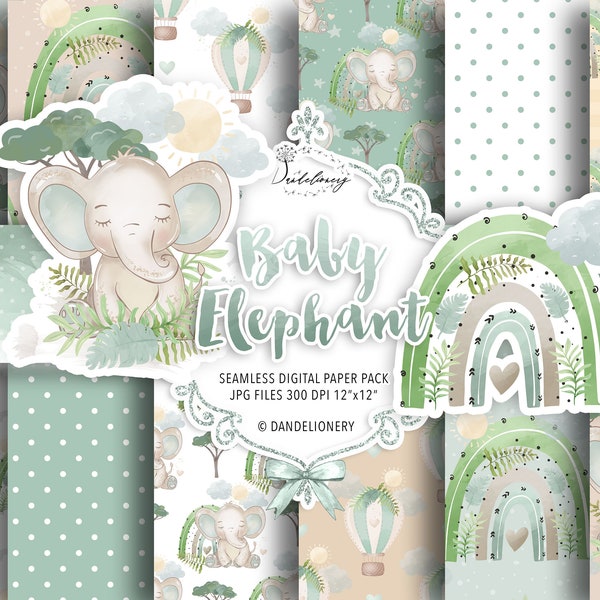 Baby Digital Paper - Etsy