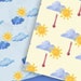 Watercolor Weather Digital Paper Pack, Clouds Download, Instant ...