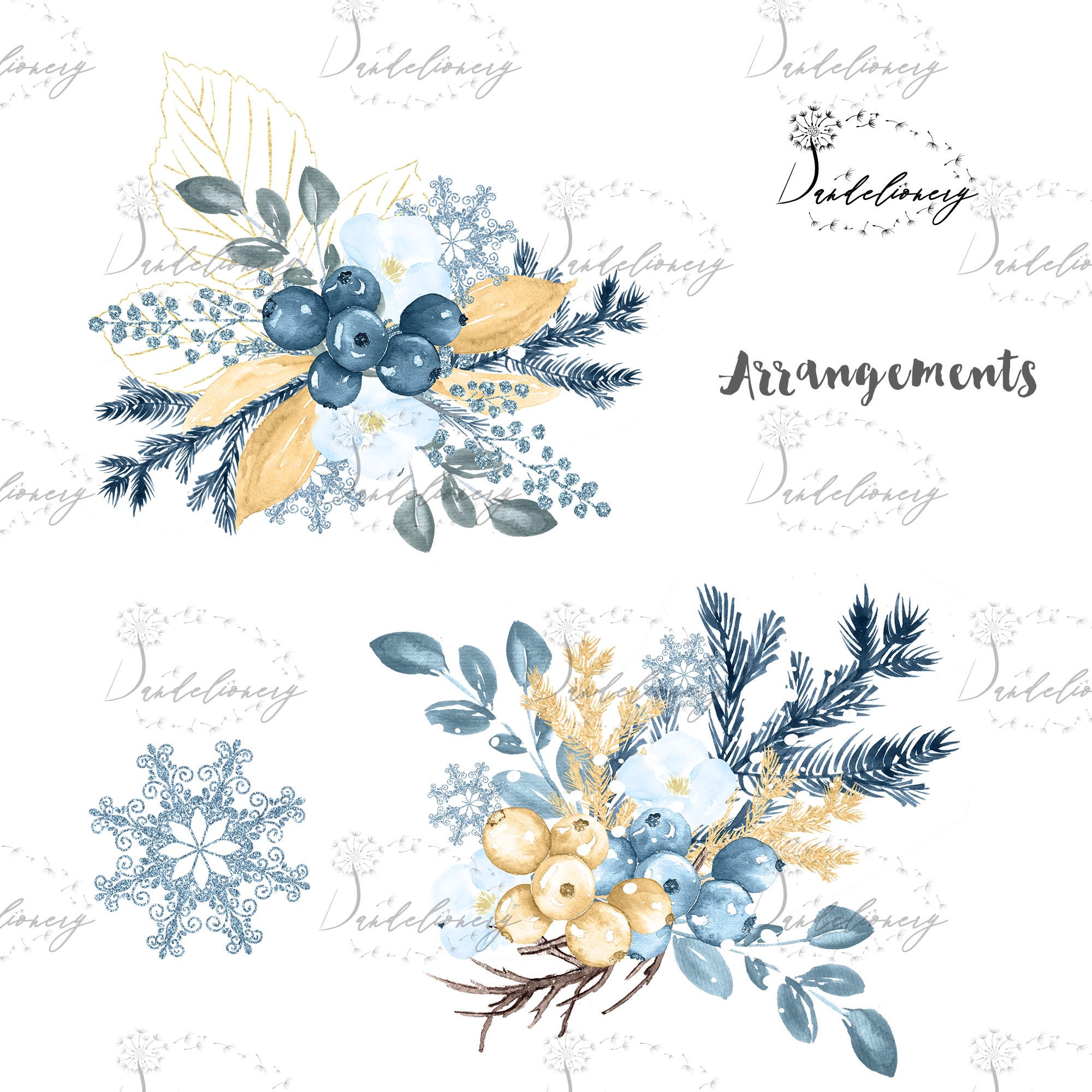 Watercolor Hello Winter Design, Christmas, Branches, Christmas Clip Art ...