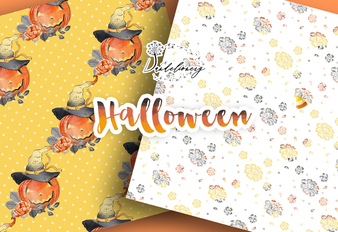 Happy Halloween Digital Paper Pack Cute Halloween Halloween - Etsy