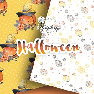 Happy Halloween Digital Paper Pack, Cute Halloween, Halloween Planner ...