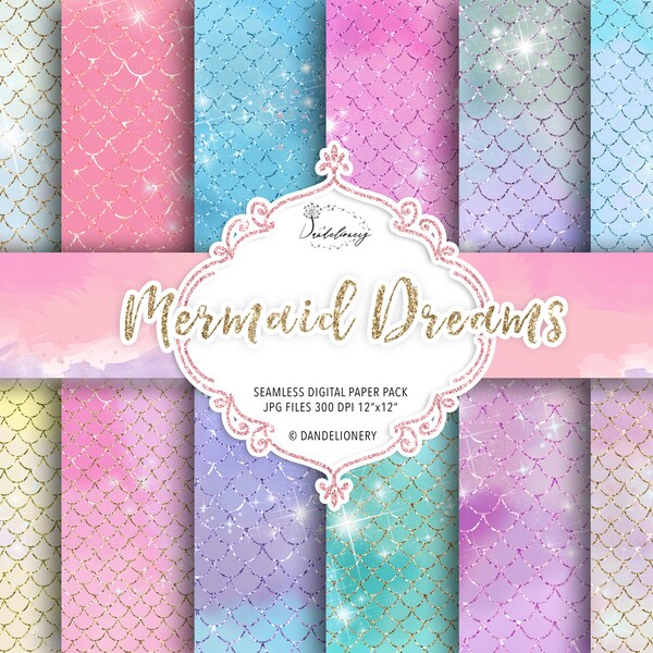 Watercolor Mermaid - Etsy