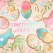 Happy Easter Gingerbread Design, Easter Bunny, Flower Clip Art, Flowers ...