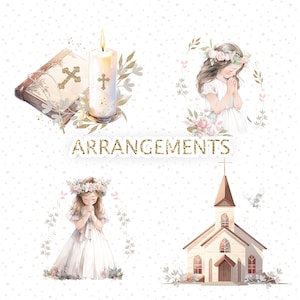 Watercolor First Communion Clipart, Watercolor Clipart First Communion ...