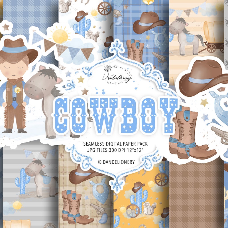 Cowboys Pattern - Etsy