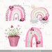 Ladybug Rainbow Clipart, Ladybug Download, Rainbow, Bee, Leaves, Honey ...