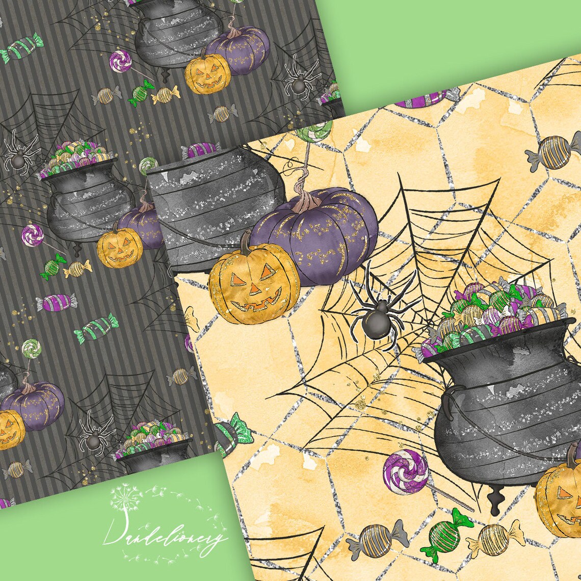 Cute Halloween Digital Paper Pack Cute Halloween Pattern - Etsy