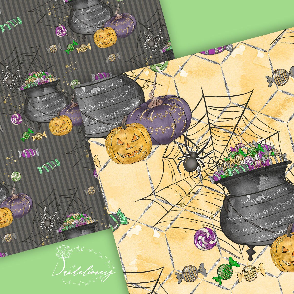 Cute Halloween Digital Paper Pack Cute Halloween Pattern - Etsy