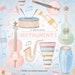 Watercolor Instruments Pastel Color Design, Guitar, Trumpet, Drum ...