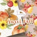 Sweet Fall Pumpkin Digital Paper Pack, Thanksgiving Stickers, Autumn ...