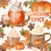 Watercolor Pumpkin Spice Design, Cute Pumpkin Spice Clipart, Pumpkin ...