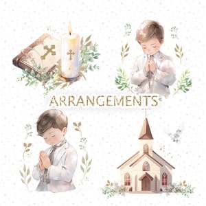 Watercolor First Communion Clipart, Watercolor Clipart First Communion ...