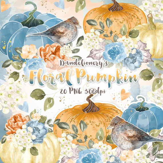 Fall Pumpkin VI. Digital Design Thanksgiving Stickers | Etsy