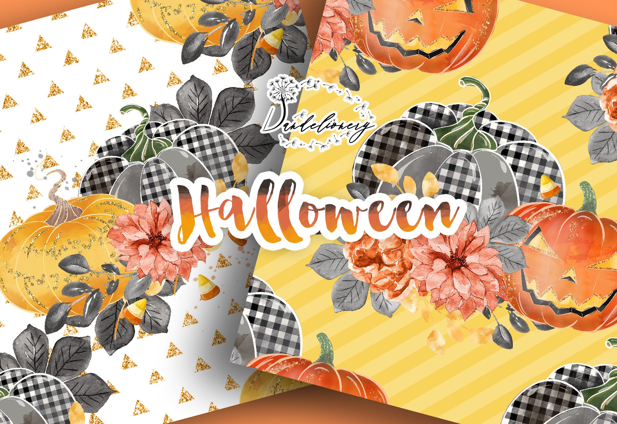 Happy Halloween Digital Paper Pack Cute Halloween Halloween - Etsy