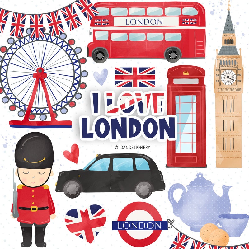 London Clipart - Etsy