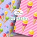 Watercolor Ice Creams Digital Paper Pack, Dessert Download, Instant ...