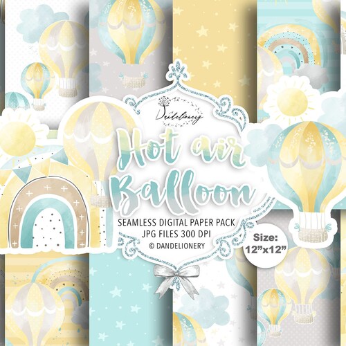 Rainbow Baby Boy Digital Paper Pack Rainbows Pattern Baby - Etsy