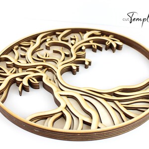 Laser Cutting Multilayer Tree of Life Vector Plans. Cut Templates - Etsy