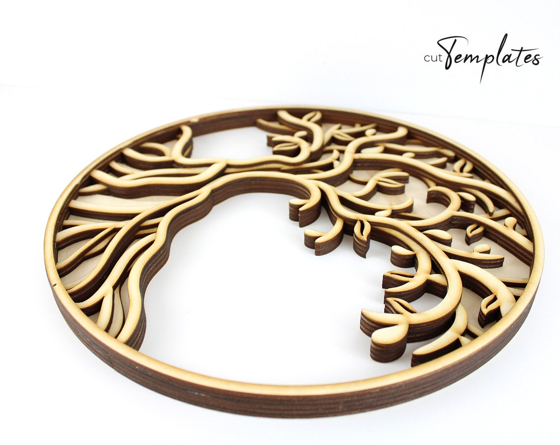 Laser Cutting Multilayer Tree of Life Vector Plans. Cut | Etsy