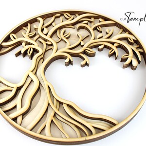 Laser Cutting Multilayer Tree of Life Vector Plans. Cut Templates - Etsy