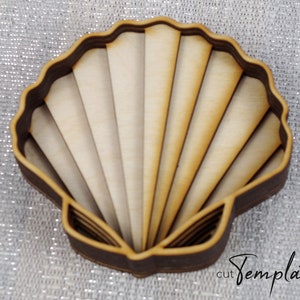 Laser Cut Multilayer Mandala Beautiful Seashell CNC Vectors Plan. Cut ...