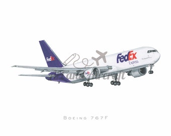 Fedex 767 Print - Etsy