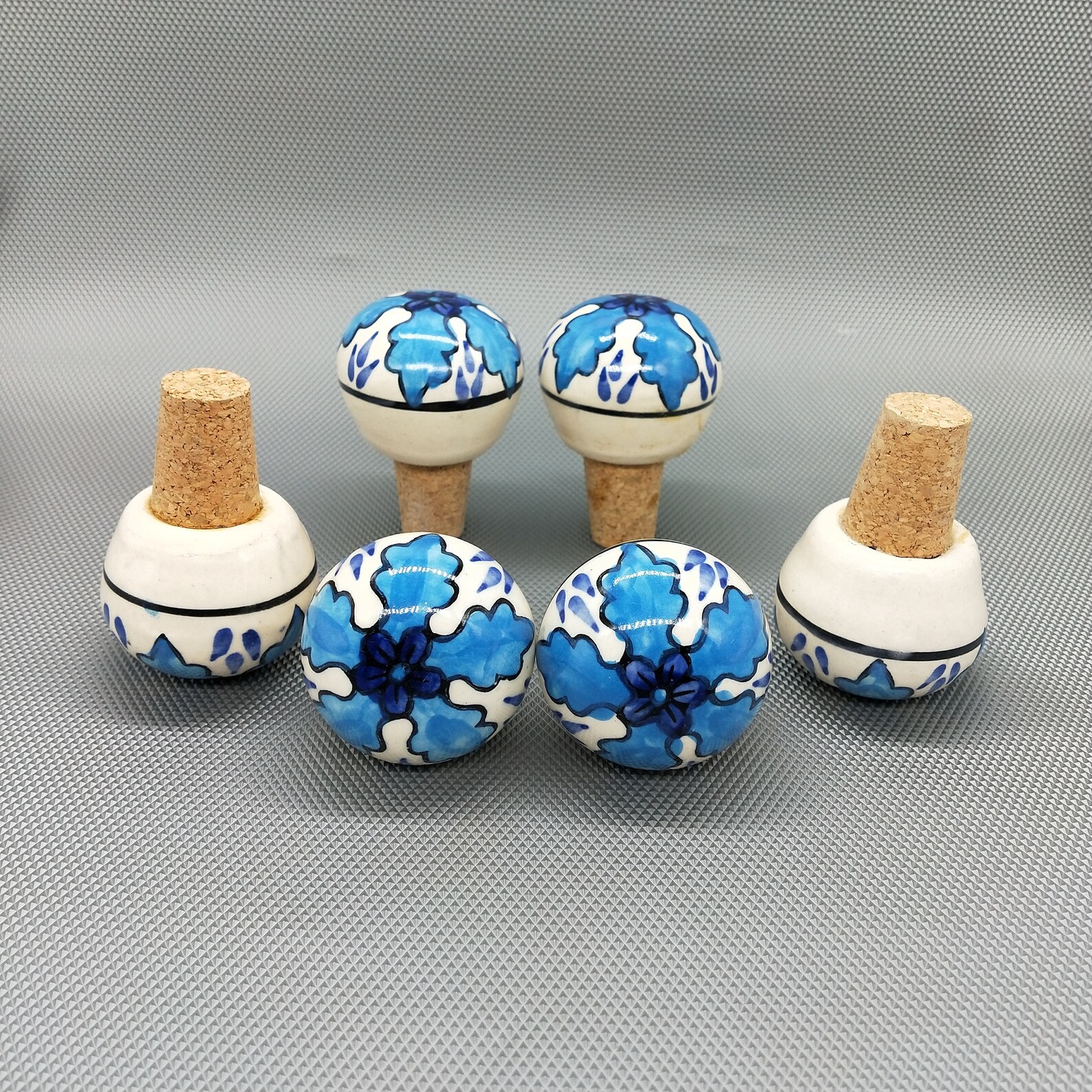 Ceramic Hand Painted Round Shape Combination of Printed White - Etsy