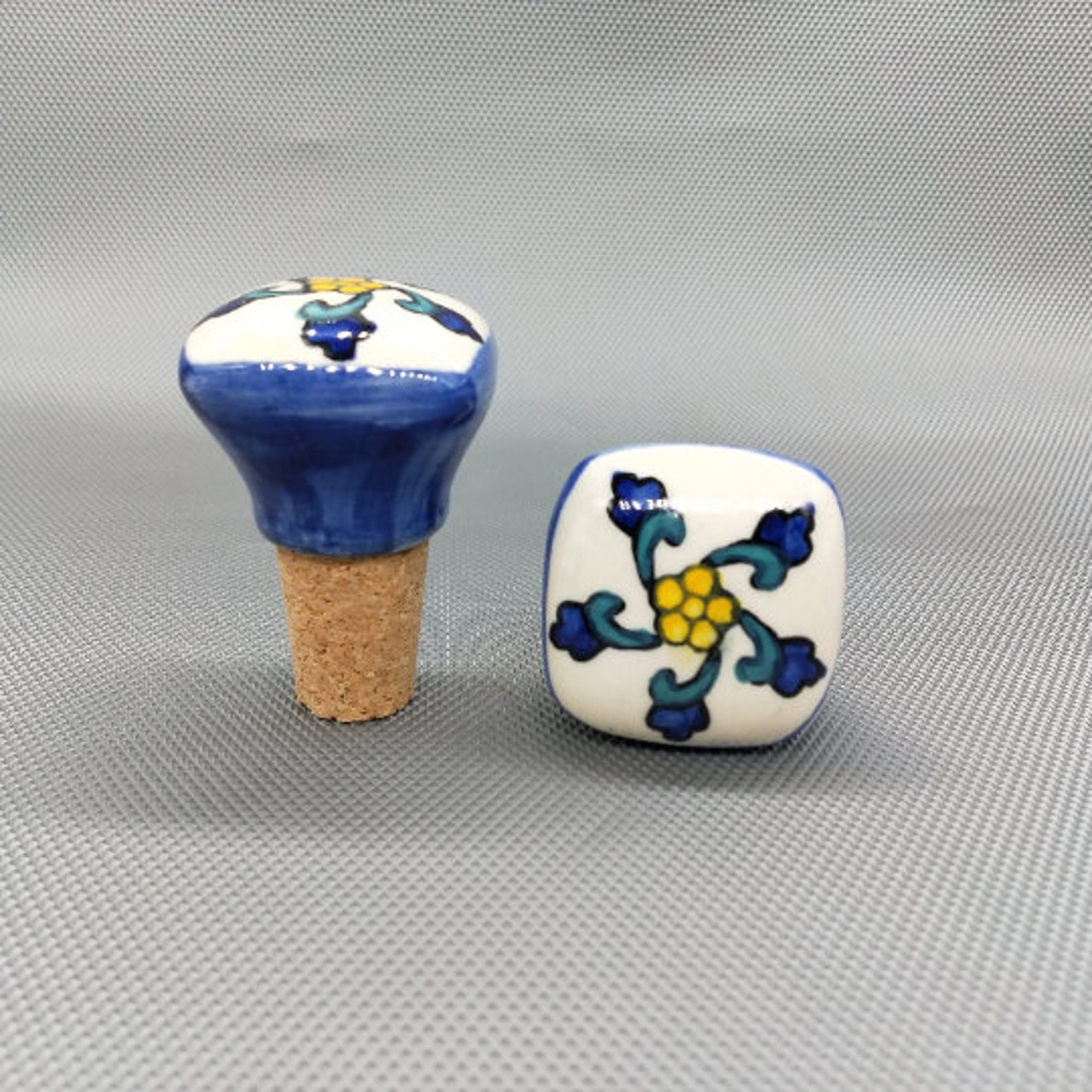 Specially Picked Hand Painted Ceramic Bottle Stoppers / Ceramic Cork ...