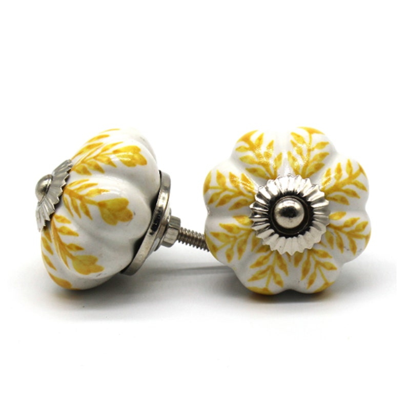 Unique Style Hand Painted Ceramic Knobs / Drawer Pulls/ - Etsy
