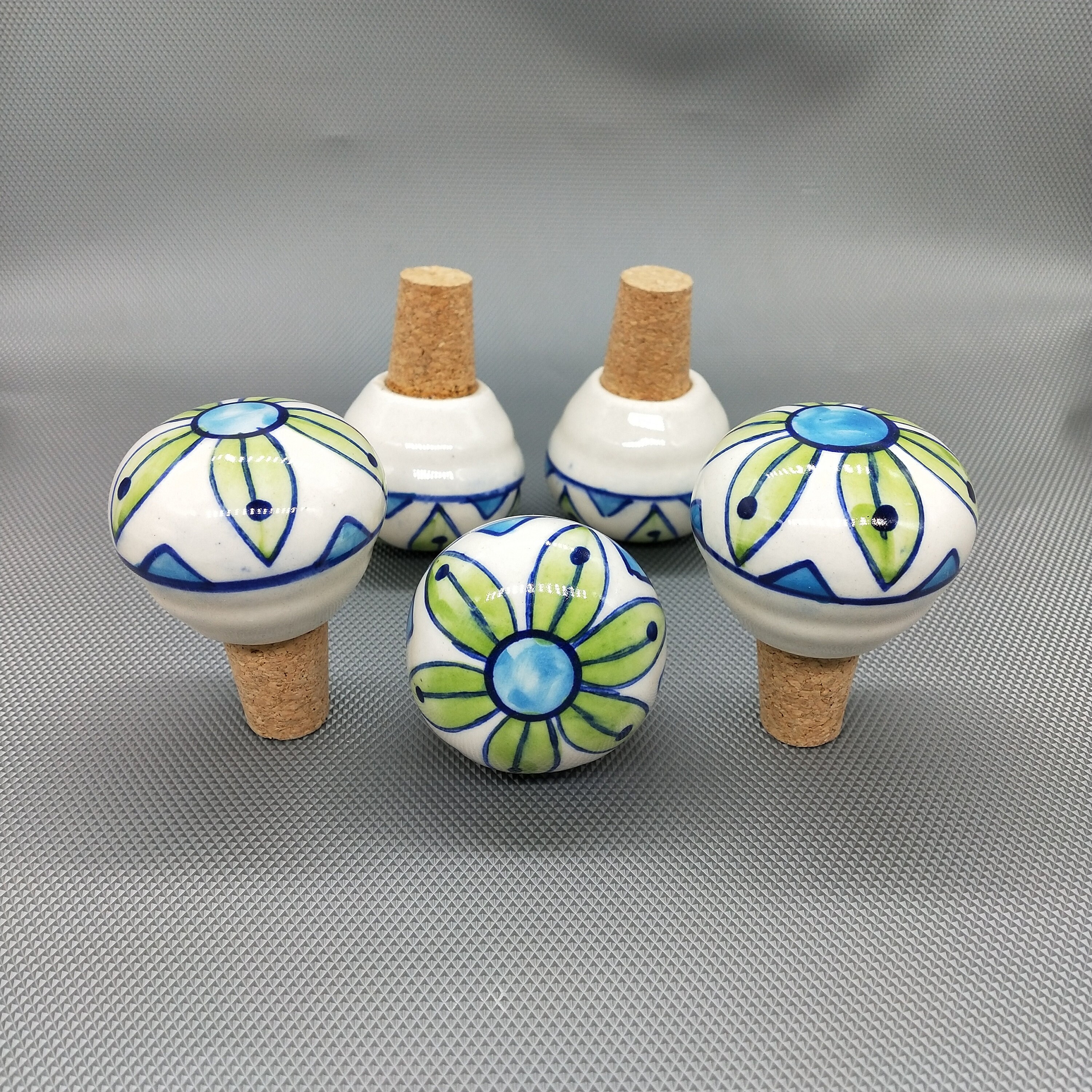 Ceramic Hand Painted Round Shape Combination of Round Multi - Etsy