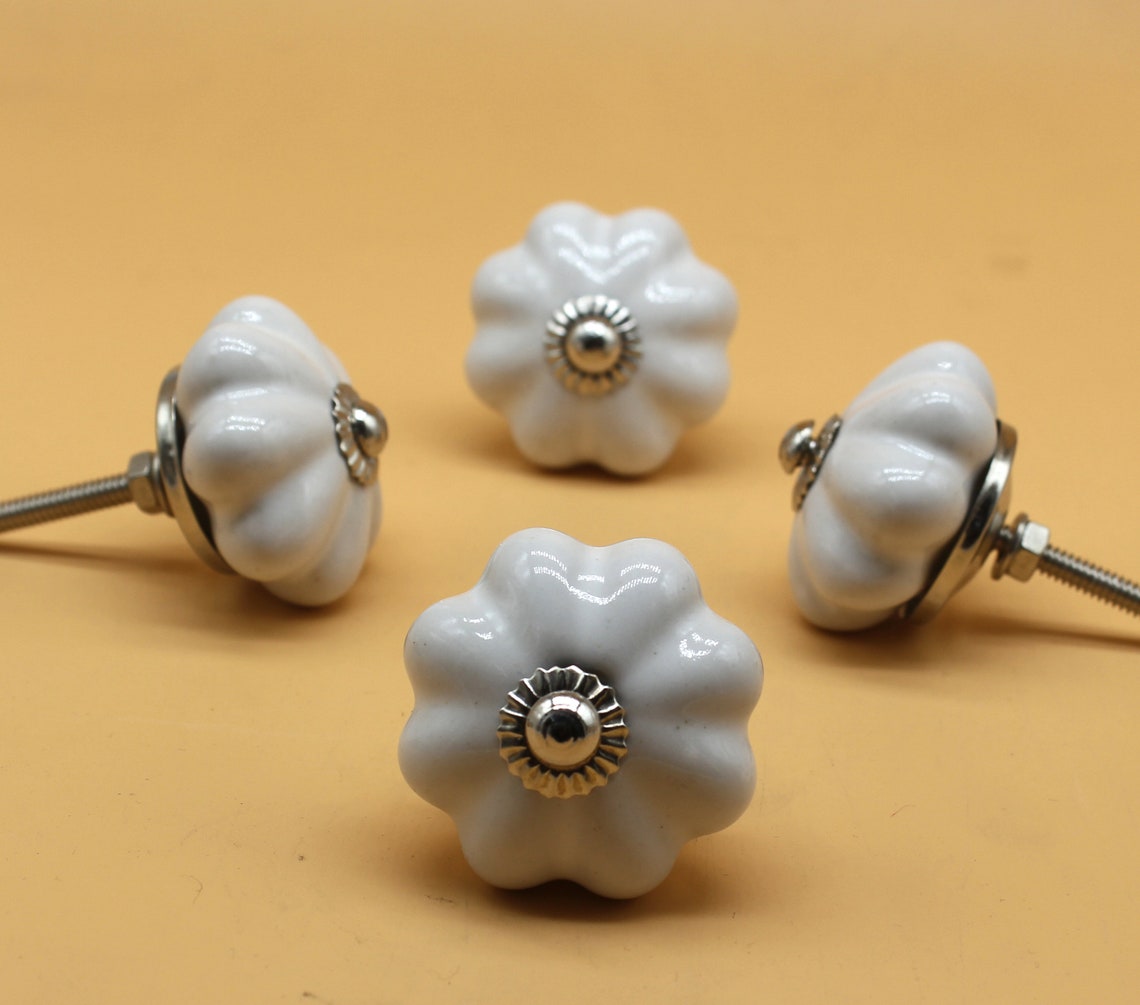 Brilliantly Hand Painted Ceramic Knobs / Ceramic Drawer Pulls - Etsy
