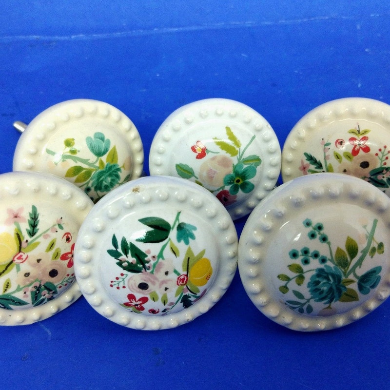 Floral Knobs - Etsy