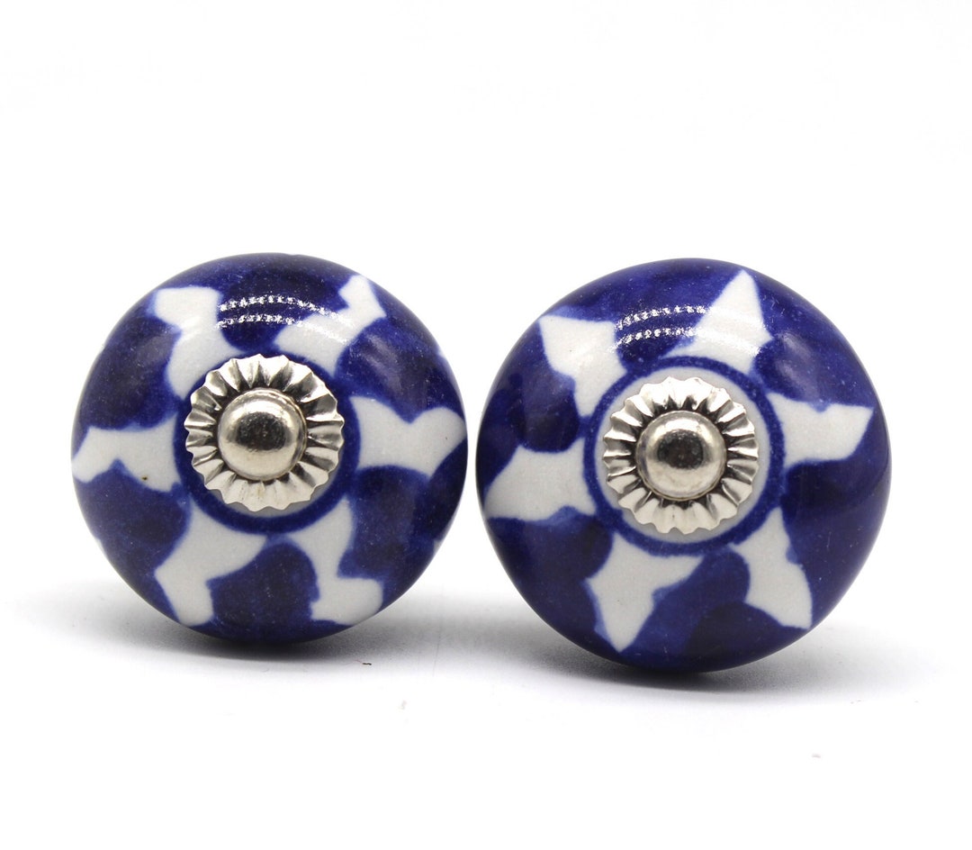 Large Round Shape Crater Knob, Print Design Artistic Cabinet Knob and ...