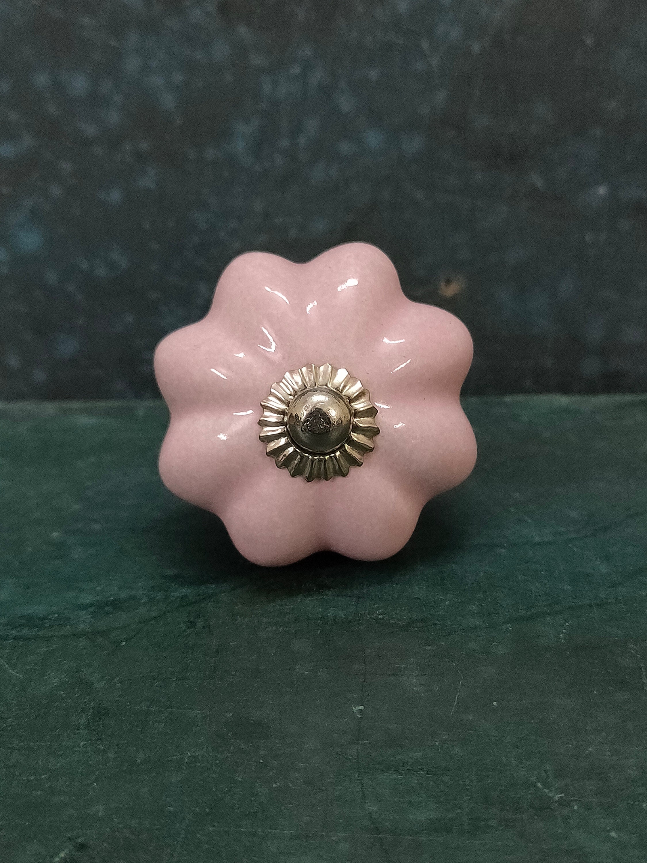 Set of 6 Beautiful Flower Ceramic Hand Painted Knobs Colorful | Etsy