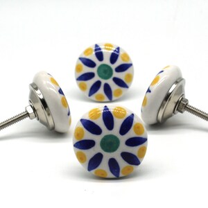 Large Round Flat Crater Knob, Large Artistic Cabinet Knob and Furniture ...