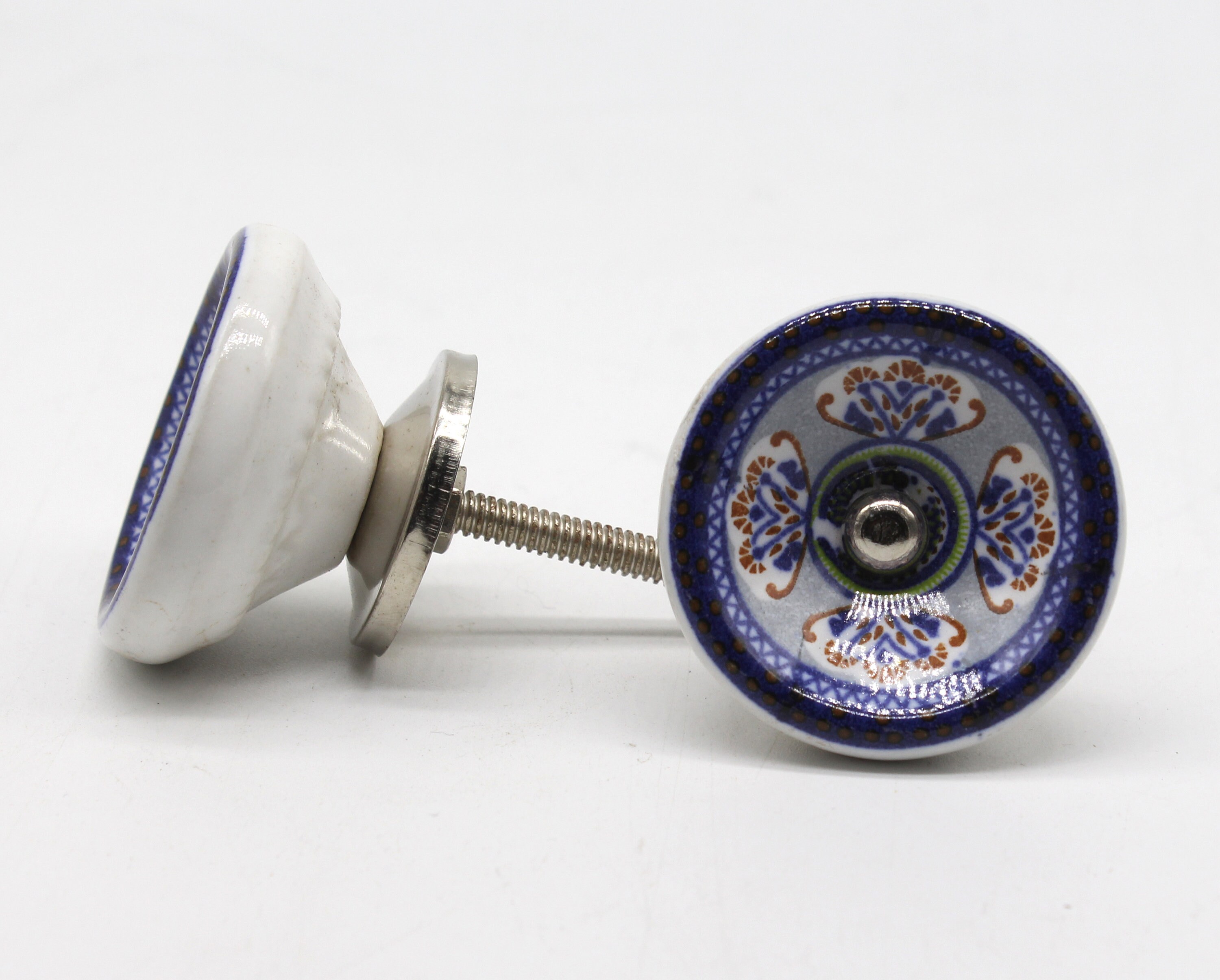 Brilliantly Hand Painted Ceramic Knobs / Ceramic Drawer Pulls - Etsy