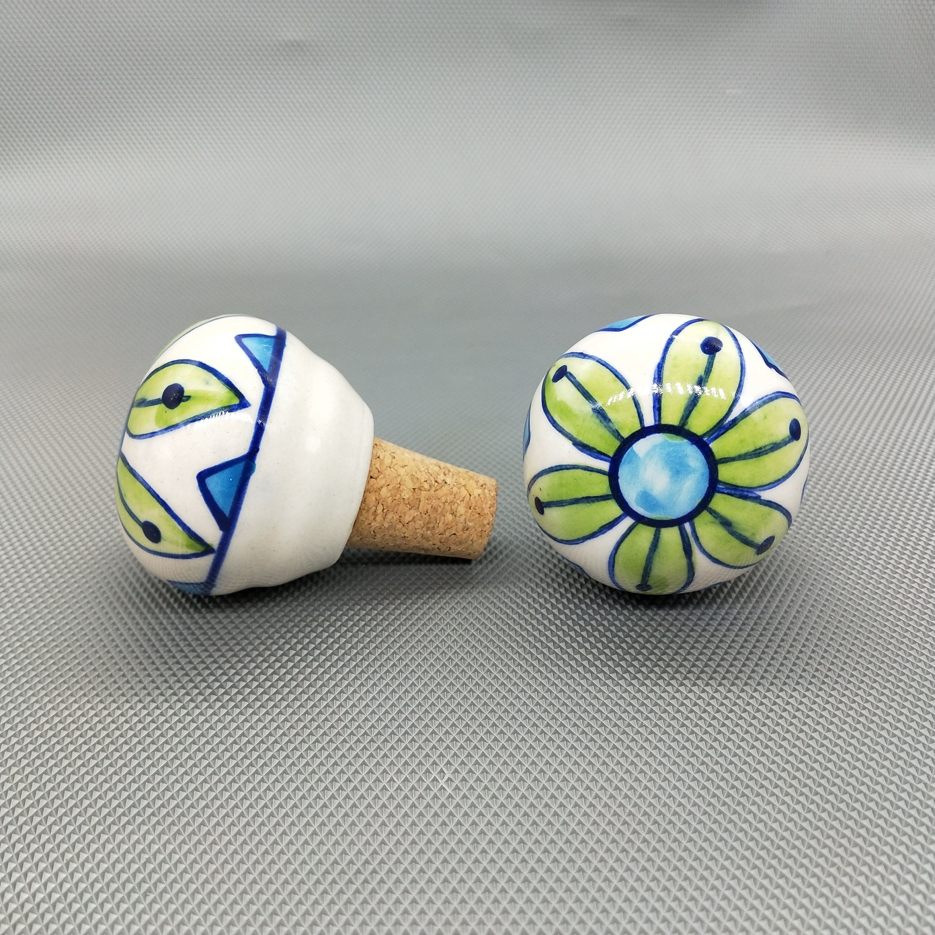 Ceramic Hand Painted Round Shape Combination of Round Multi | Etsy