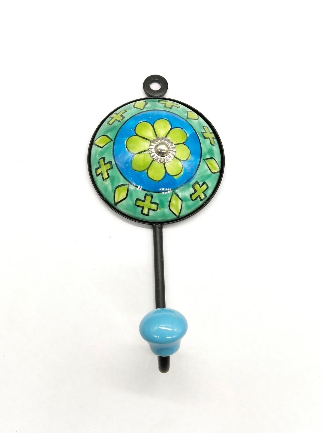 Ceramic Hand Painted Coat Hooks / Bathroom Hooks / Decorative Hooks ...