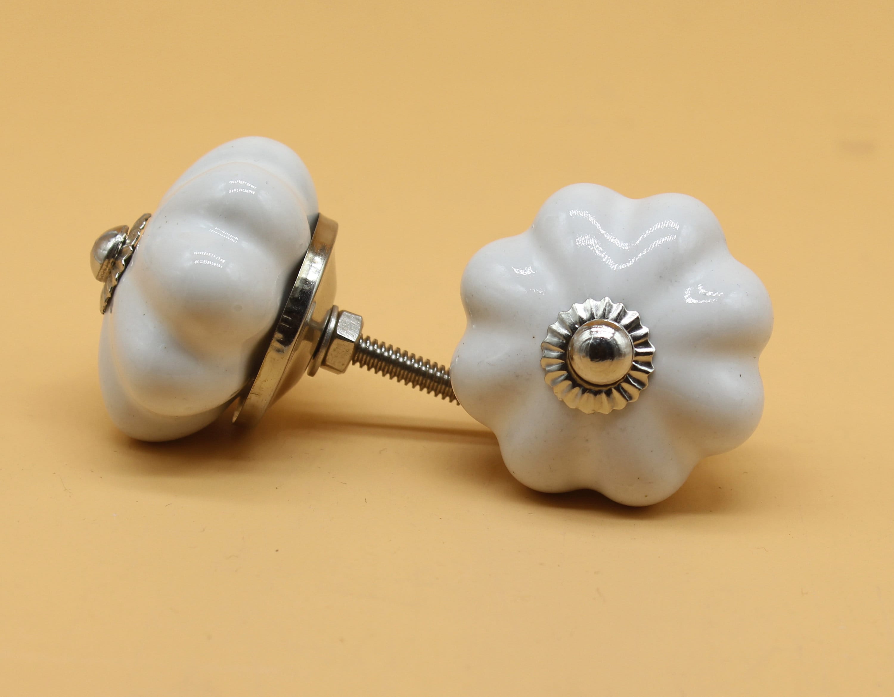 Brilliantly Hand Painted Ceramic Knobs / Ceramic Drawer Pulls / Cabinet ...