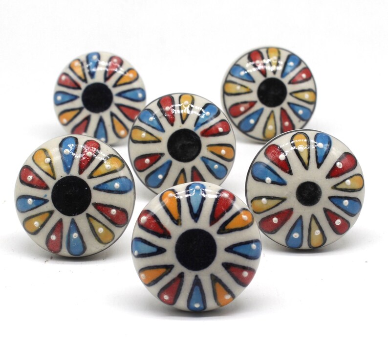 Premium Quality Rainbow Tear Drop Design Multi Color Flat Head - Etsy