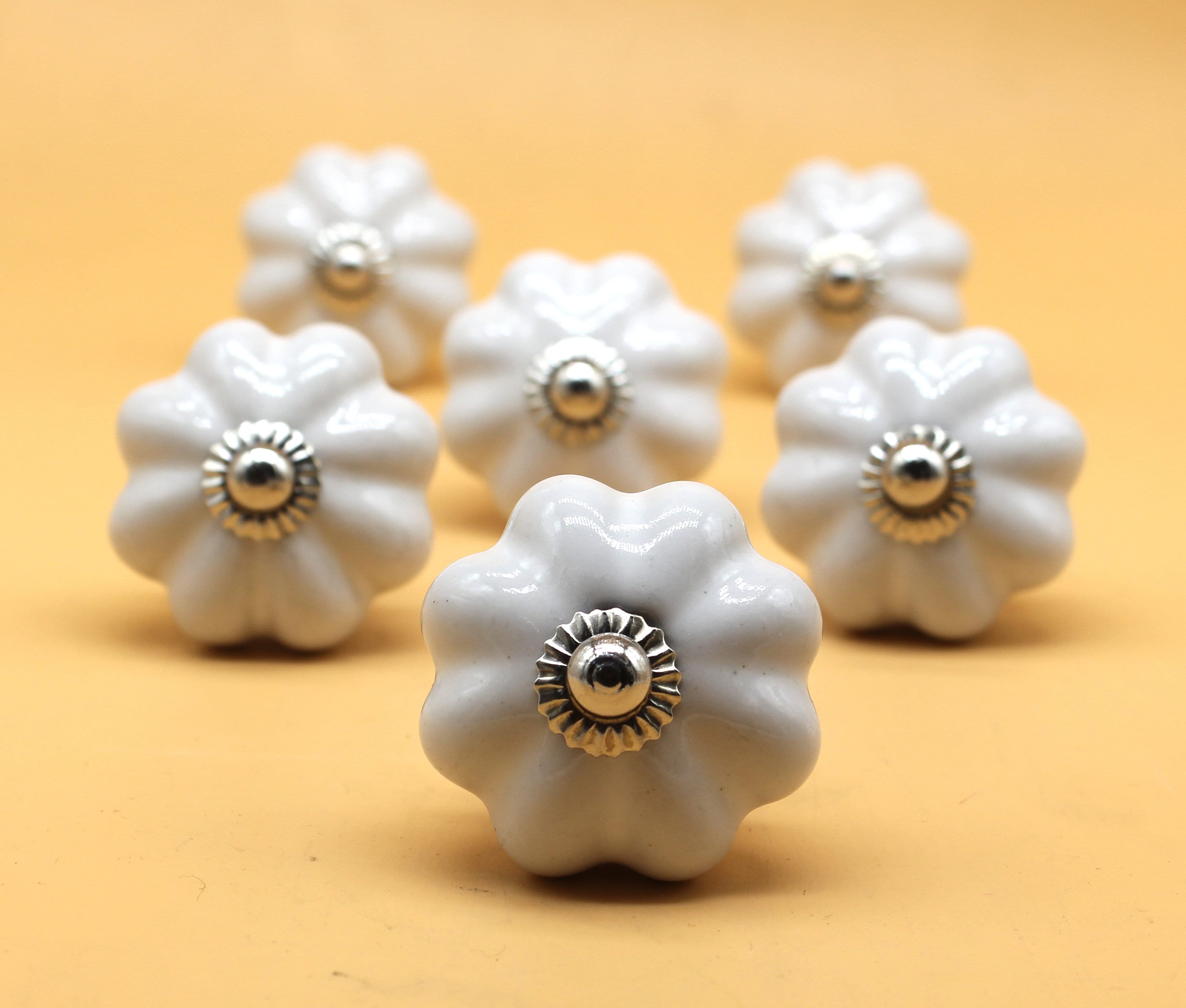 Brilliantly Hand Painted Ceramic Knobs / Ceramic Drawer Pulls - Etsy