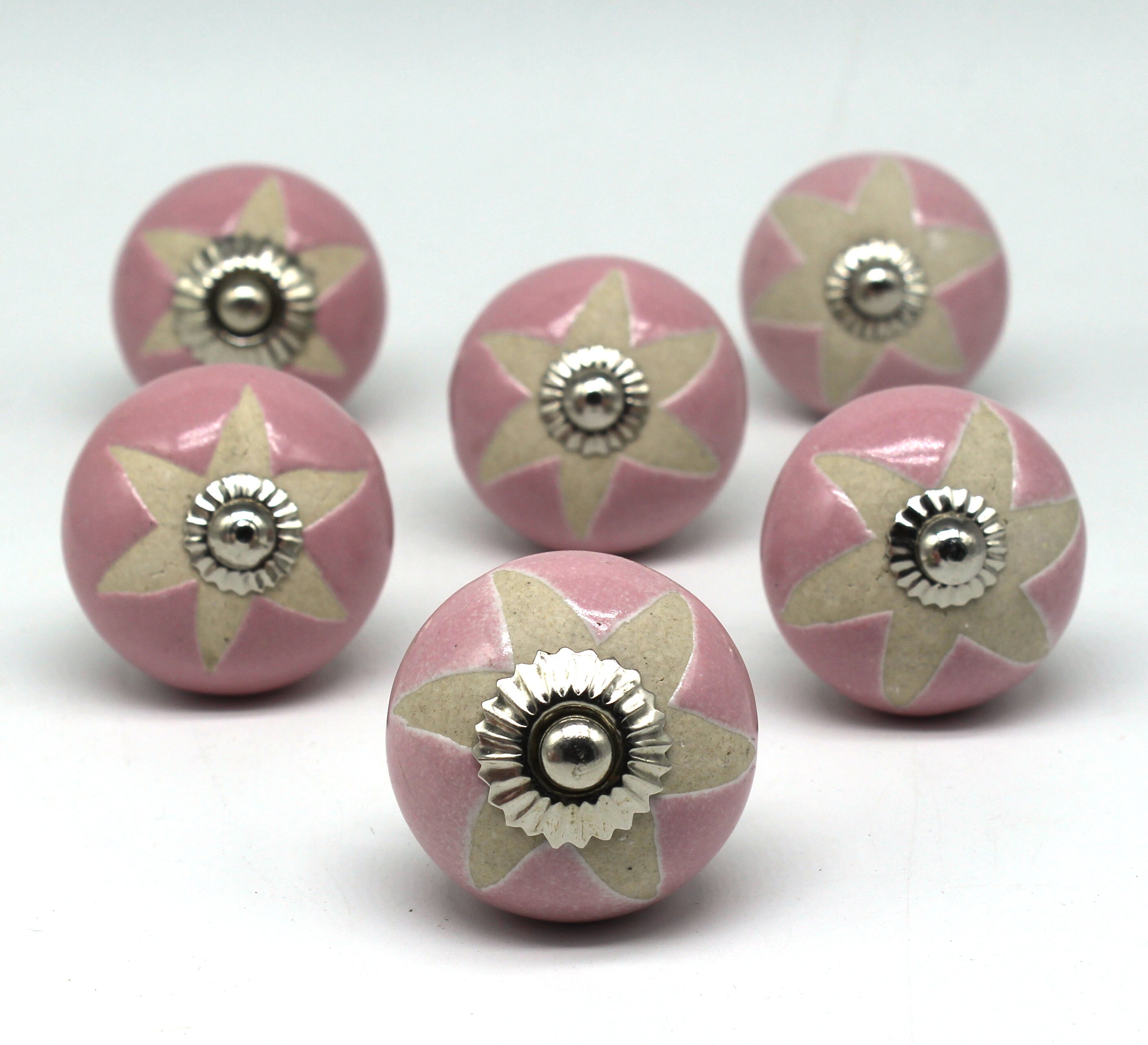 Round Ceramic Hand Painted Knobs, Drawer Pulls, Cabinet Knobs, Kitchen Cupboard Handles - Etsy