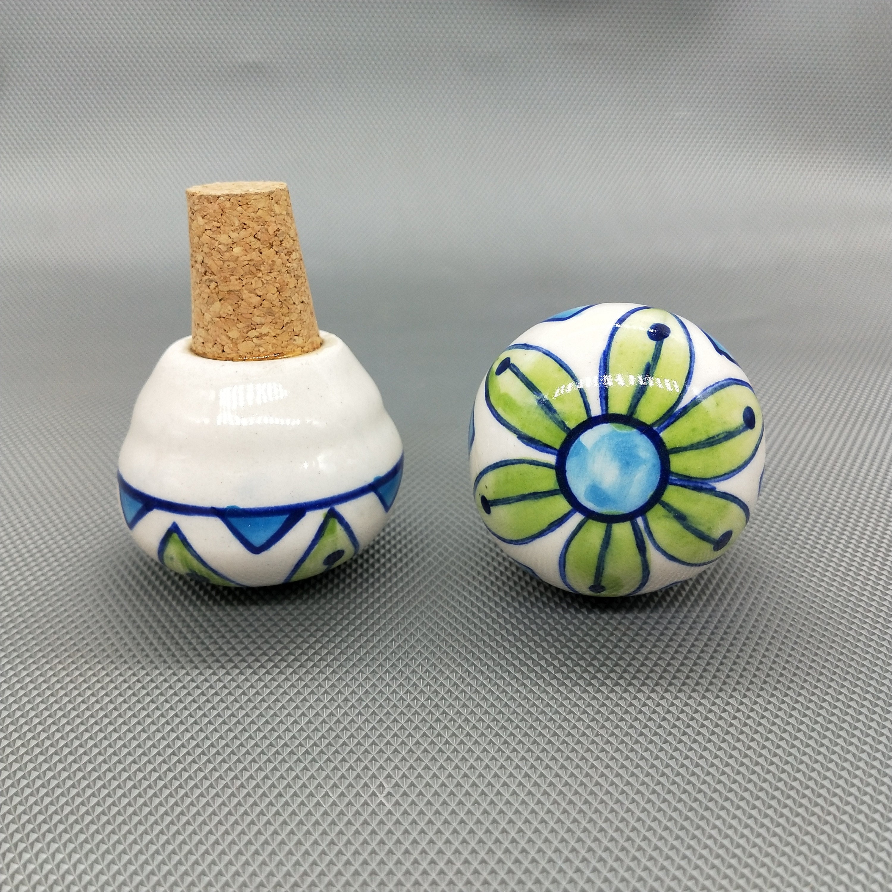 Ceramic Hand Painted Round Shape Combination of Round Multi | Etsy