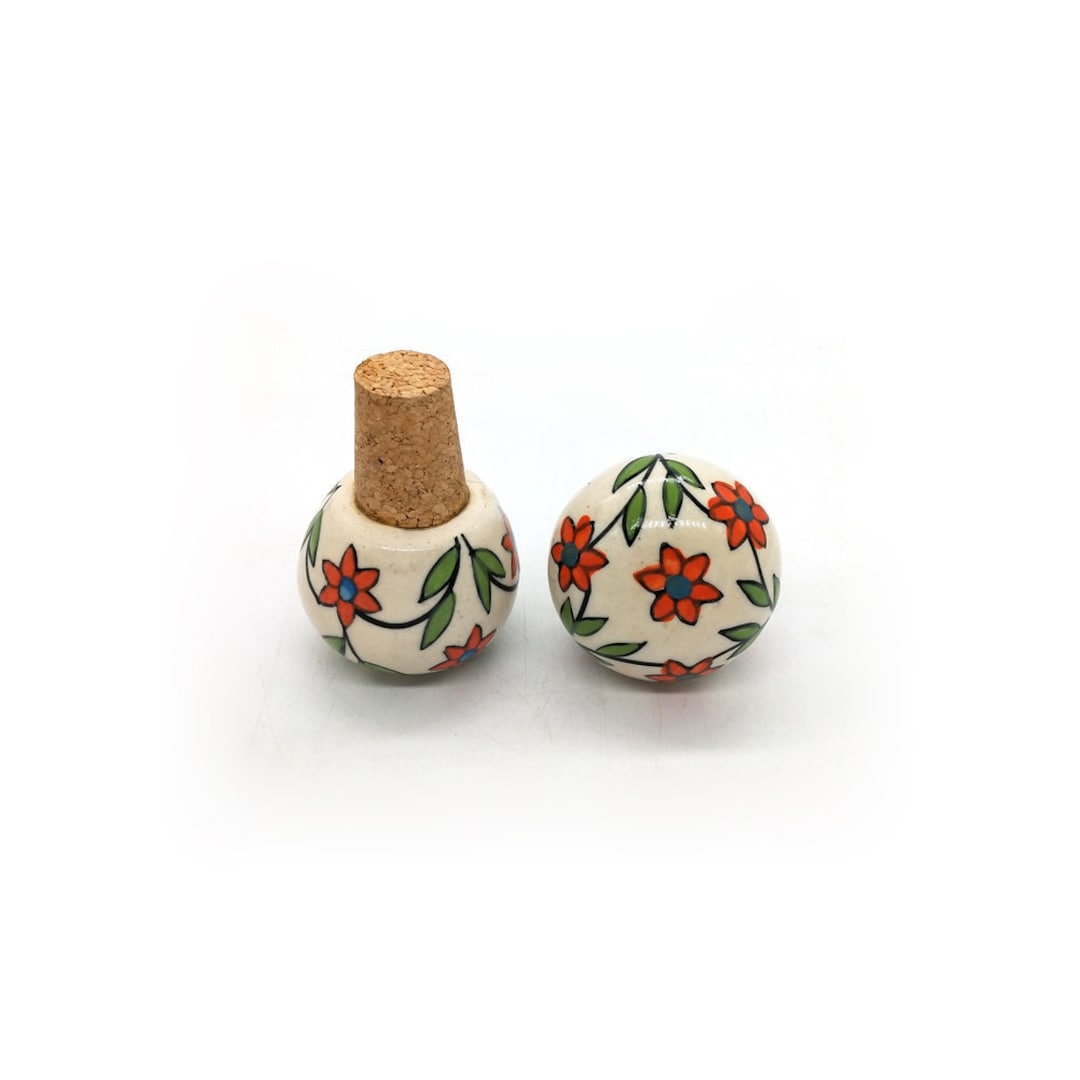 Ceramic Hand Painted Round Shape Combination of Round Multi Colored ...